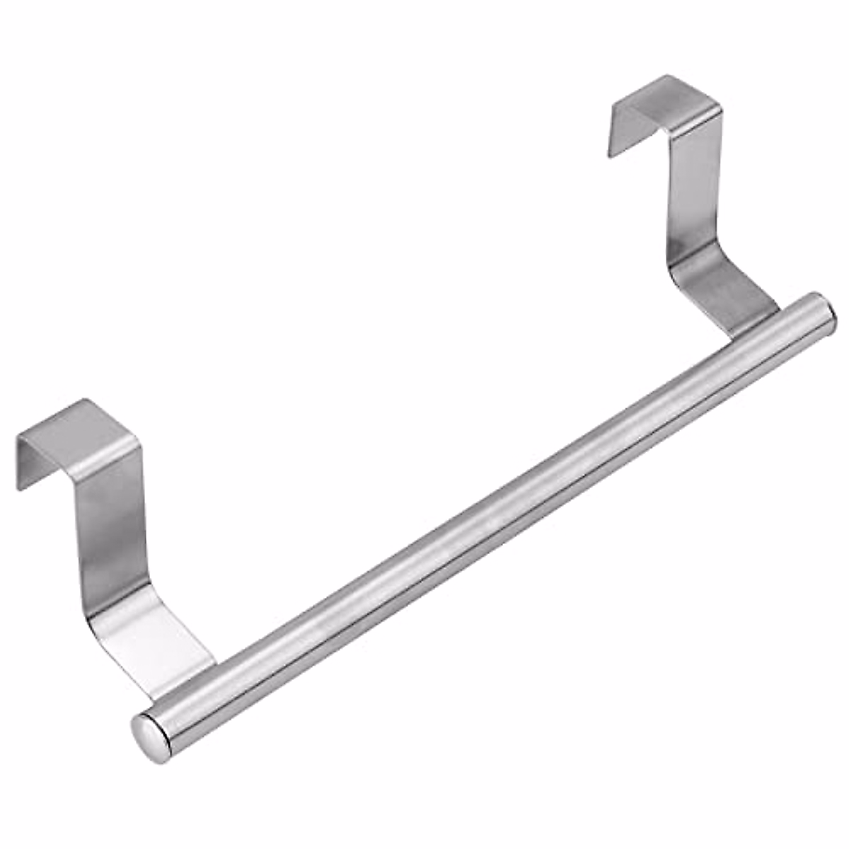 Stainless Steel Kitchen Towel Holder, Cupboard Door Towel Rack Bar Holders for Kitchen Cabinet Towel Rag Rack Over Door Towel Bar Hanger, Silver (9 inch)