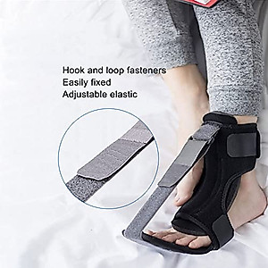 Foot Brace Plantar Fasciitis Night Splint Men Women Foot Drop Orthotic Brace Ankle Support for Heel Spur Arch Ankle Pain(S)