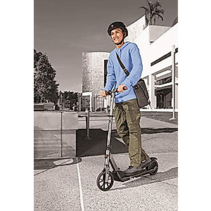 Razor E Prime Adult Electric Scooter - Up to 15 mph, 8" Airless Flat-free Tires, Rear Wheel Drive, 250W Brushless Hub Motor, Lightweight Aluminum Frame, Anti-Rattle System, Foldable