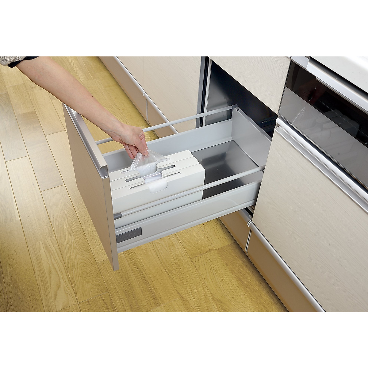 Richell Totono drawer for plastic bag storage case 10401