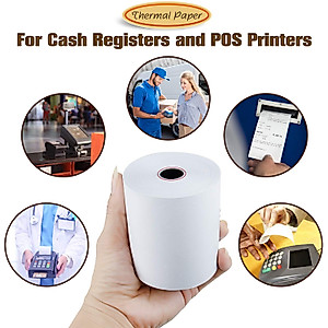 TK Thermal King, 3-1/8" x 230' Point-of-Sale Thermal Paper Rolls fits Station POS System (10 Rolls)