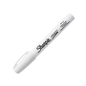 Sanford 35558 Sharpie Oil-Based Paint Marker, Medium Point, White, 1-Count