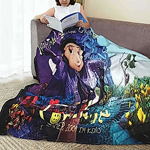 Coraline Super Soft Fleece Throw Blankets,60"X50"Teet Blanket Air Conditioner Blanket for Couch Sofa Chair Office Travelling Camping Gift