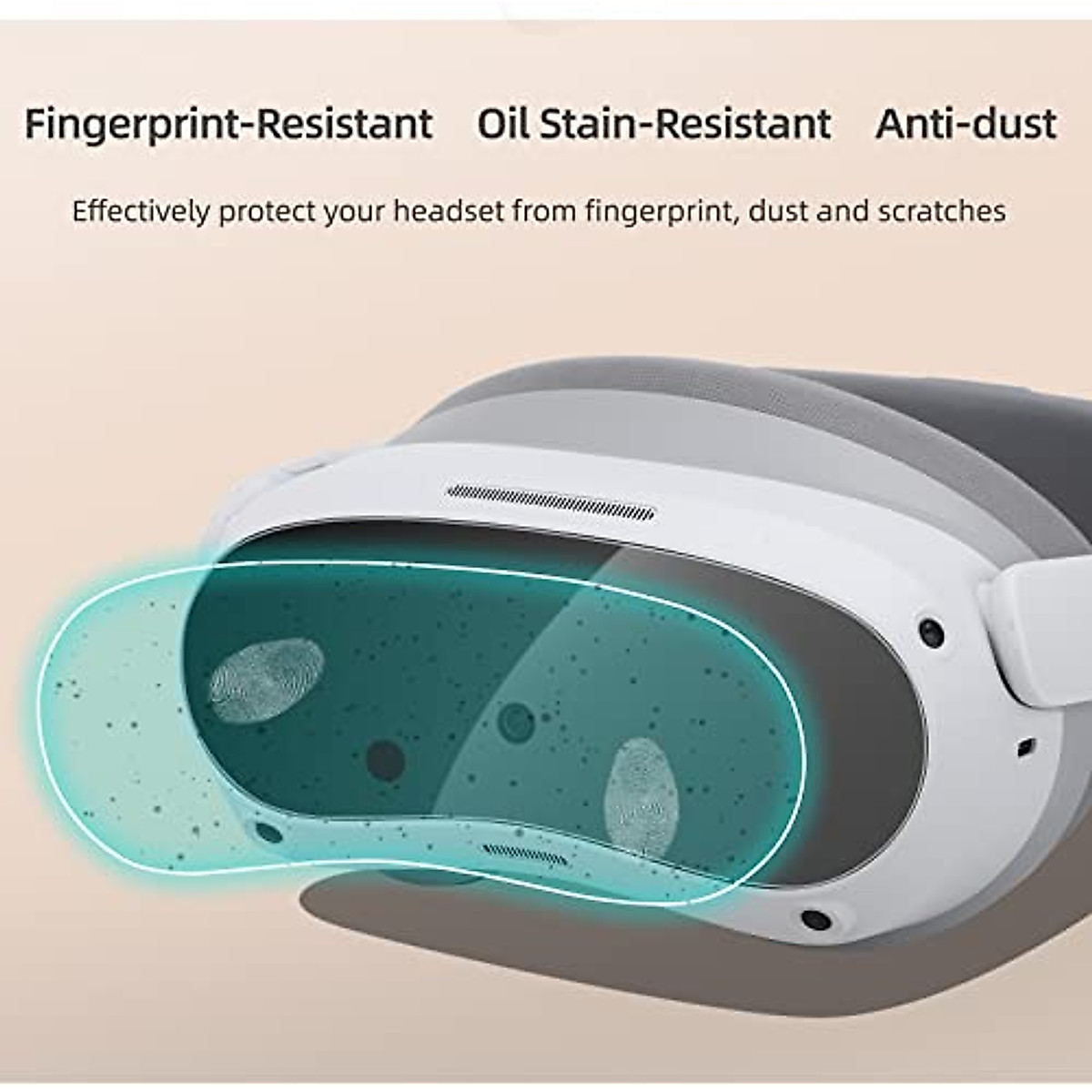 for PICO 4 Protective Film VR Lens Protector Anti-Scratch Ring Protecting Eyewear Headwear Film HD Anti Scratch Soft Film Anti-Dirty Replacement Accessories