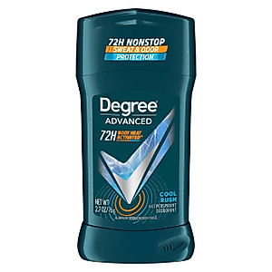 Degree Men Antiperspirant Deodorant Cool Rush 12 Count 72-Hour Sweat and Odor Protection Antiperspirant For Men With Body Heat Activated Technology 2.7 oz