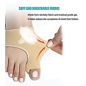 Bunion Corrector, Bunion Pain Relief Splint, Big Toe Straightener Pain Relief for Women & Men, Day Night Support