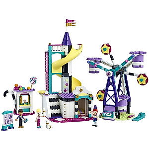 LEGO Friends Magical Ferris Wheel and Slide 41689 Building Kit for Kids Theme Park with 3 Mini-Dolls; New 2021 (545 Pieces)
