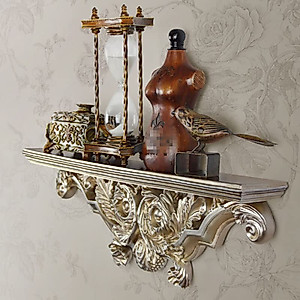 TJLSS Decorative Shelf Wall Hanging Holder Decoration Nursy Shelves Resin Decore Hanging Shelf Home Storage Rack Living Room Artware