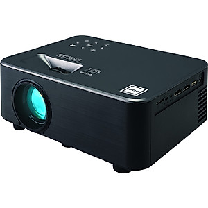 RCA Roku Smart Home Theater Projector - Stream Netflix, Prime Video, Hulu, Disney+, Apple TV+ and More - Portable Projector Compatible with TV, PC, HDMI, USB, VGA - Living Room/Backyard Projector