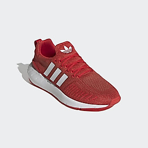 adidas Men's Swift Run 22 Sneaker, Vivid Red/White/Altered Amber, 10