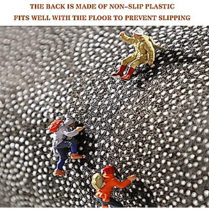 Wildlife Bear Deer Wolf Large Area Rugs for Bedroom, Carpet for Teen Kids Adult Room Decor Indoor Area Rugs Yoga Mat with Quick Dry Anti-Slip Rubber, Washable Living Room Sofa Floor Mat Door Mat