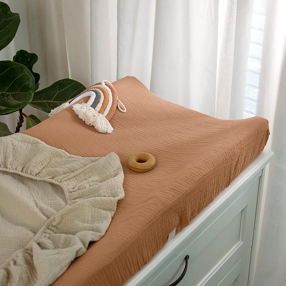 lulumoon Baby Changing Pad Cover: Muslin Diaper Changing Table Pad Cover - Changing Pad Sheets for Girls Boys