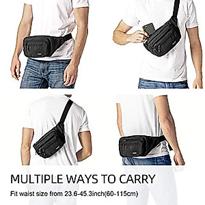 FREETOO Waist Pack Bag Fanny Pack for Men&Women Hip Bum Bag with Adjustable Strap for Outdoors Workout Traveling Casual Running Hiking Cycling (Gray-green)