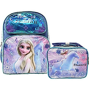Disney Frozen 'Magical Horse' Full Size 16 Inch Backpack & Insulated Lunch Bag