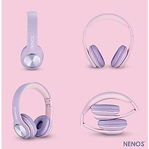 Nenos Kids Headphones Volume Limited Over Ear Headphones for Kids Headphones for Children Boys Girls Toddler Ideal for Tablet, Smartphone, Laptop Headset for School, Travel