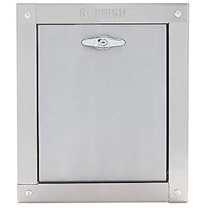 Oswald Supply Midland Style Stainless Steel Trash Chute Door - Bottom Hinged, 12"(W) X 15"(H), Self Closing, Fire Rated & UL Approved