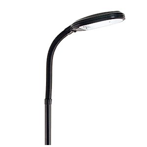 AgroBrite Hydrofarm FLF27DF 27-watt CFL, Black Floor Plant Light