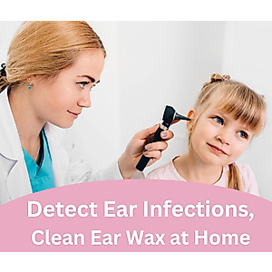 MEDCASE Radiance Otoscope - Ear Scope with LED Light and Speculum for Ear Examination and Diagnosis - Ideal for Professional use - Lifetime Warranty - Pink