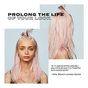 BLEACH LONDON Rose Conditioner - Soft Pastel Pink Rinse, Color Toning and Preserving, Vegan, Cruelty Free, Daily Hair Nourishment, Color Depositing Formula, 8.45 fl oz