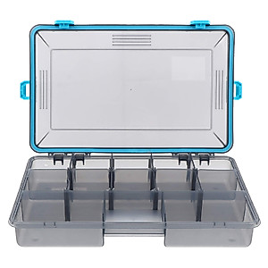 BESPORTBLE Boxes Fishing Accessories Box Fishing Tackle Carrier Fish Tackle Storage Case Fishing Supplies Waterproof Bait Hook Case Fishing Accessories Holder Adjustable Gadget Box