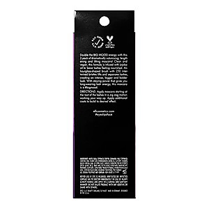 e.l.f. Big Mood Mascara, Instantly Creates Long-Lasting, Bold & Lifted, Voluminous Lashes, Infused with Jojoba Wax, Black, 0.30 fl Oz (2-Pack)