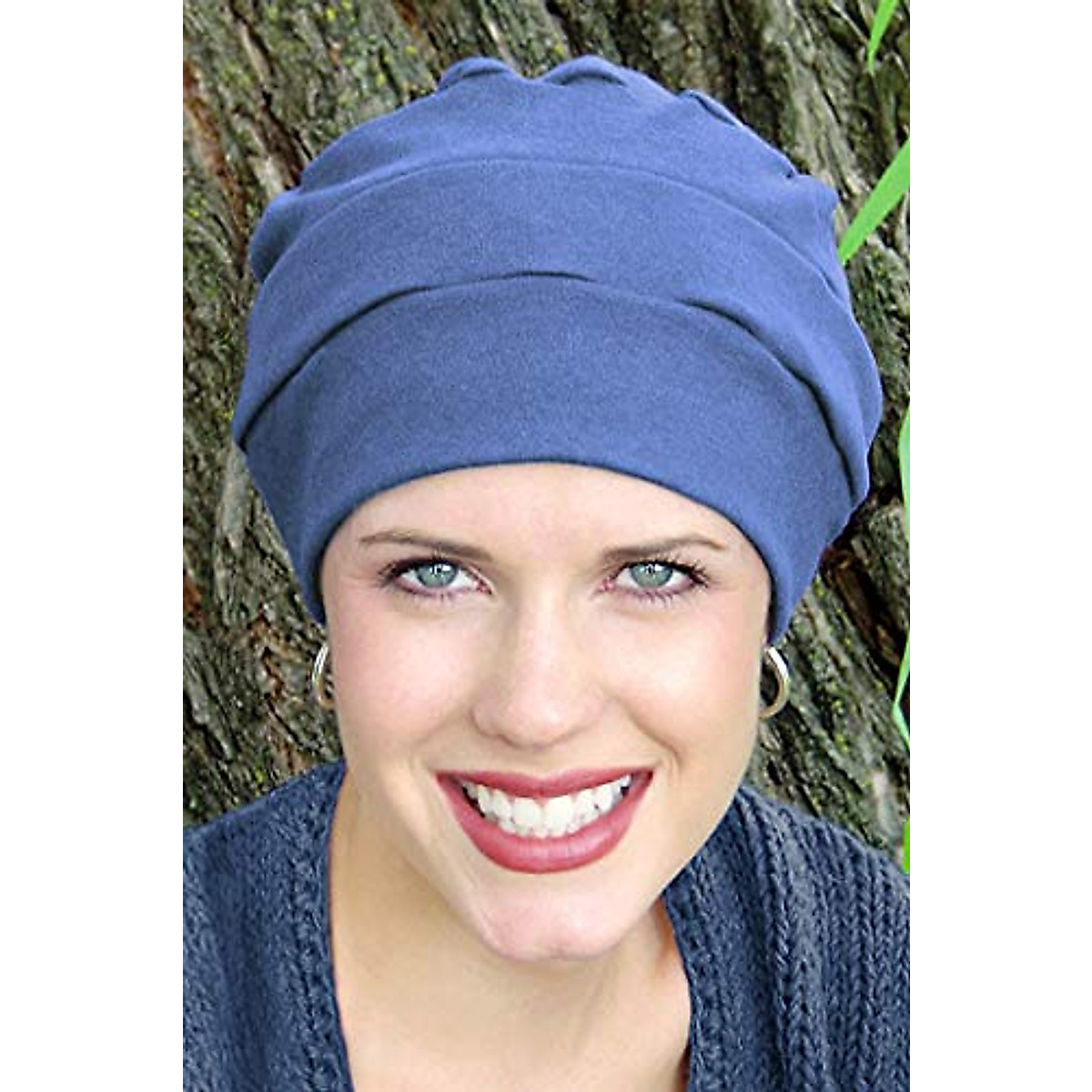 Headcovers Unlimited 100% Cotton Three Seam Turban | Chemo Turbans for Cancer Patients Black