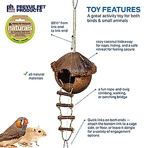 Prevue Pet Products Naturals Island Hideaway Bird &amp; Small Animal Toy 62814