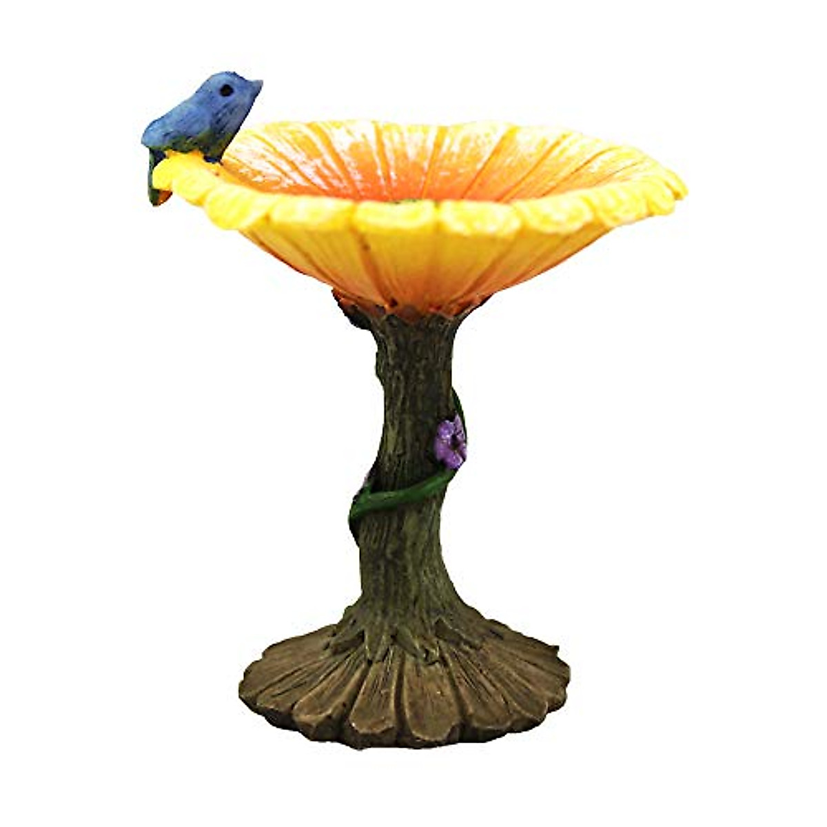 NW Wholesaler 2.5 Inch Miniature Fairy Garden Flower Birdbath - Supplies, Furniture, Tools, Animals and Accessories for Fairy Gardens