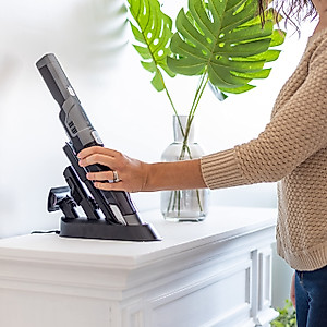 IRIS USA Handheld Vacuum with Fast Charging Battery, Home Office or Car, Portable Lightweight Cleaner with Powerful Suction, Washable Dust Cup, Gray