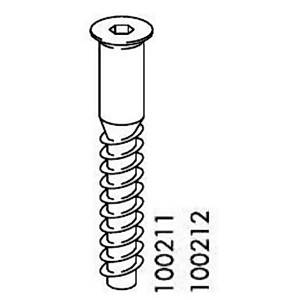 Wood Screw Part # 100211#100212 (4 Pack) 40MM Silver for IKEA Furniture Replacement