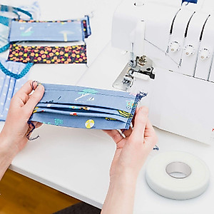 Iron-on Hemming Tape Fabric Fusing Tape Fusible Bonding Web Adhesive Tape for Bonding Clothes Jeans Pants Collars, 100 Yards (1/2 Inches)