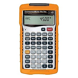 Calculated Industries 4080 Construction Master Pro Trig Advanced Construction Math Feet-Inch-Fraction Calculator with Full Trig Function for Architects, Engineers, Contractors, Estimators and Framers