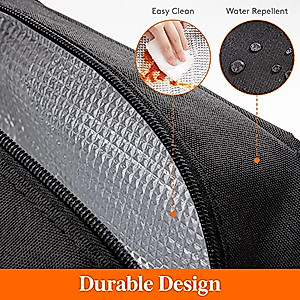 Lifewit 15L Collapsible Cooler Bag and 7L Insulated Lunch Bag Black