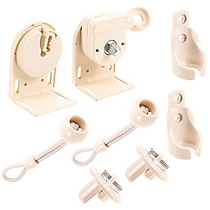 Garneck 5 Sets Headrail Accessories Bungee Replacements Shower Windproof Outdoor Cap Blinds Curtain Exterior Crank Holder Bracket Down Ring Over for Indoor Bed with Cord Tie Shutter
