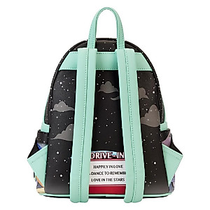 Loungefly Mickey & Minnie Date Night Drive-In Lenticular Mini Backpack Standard