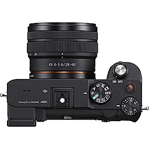 Sony Alpha a7C Mirrorless Digital Camera with 28-60mm Lens (Black) (ILCE7CL/B) + 64GB Memory Card + NP-FZ-100 Battery + Corel Photo Software + Case + External Charger + Card Reader + More (Renewed)