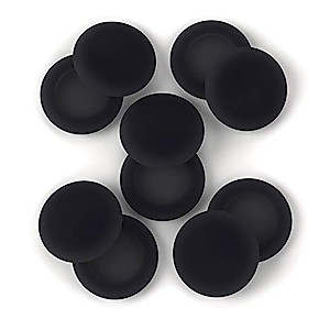 Headset Ear Foam Earpads Sponge Cushion Covers (Black) 5 Pairs