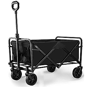 Suuim 220L Wagons Carts Heavy Duty Foldable, Wagon Stroller,Collapsible Utility Wagon Heavy Duty Folding,Ideal for Outdoor (Color : A) (B)