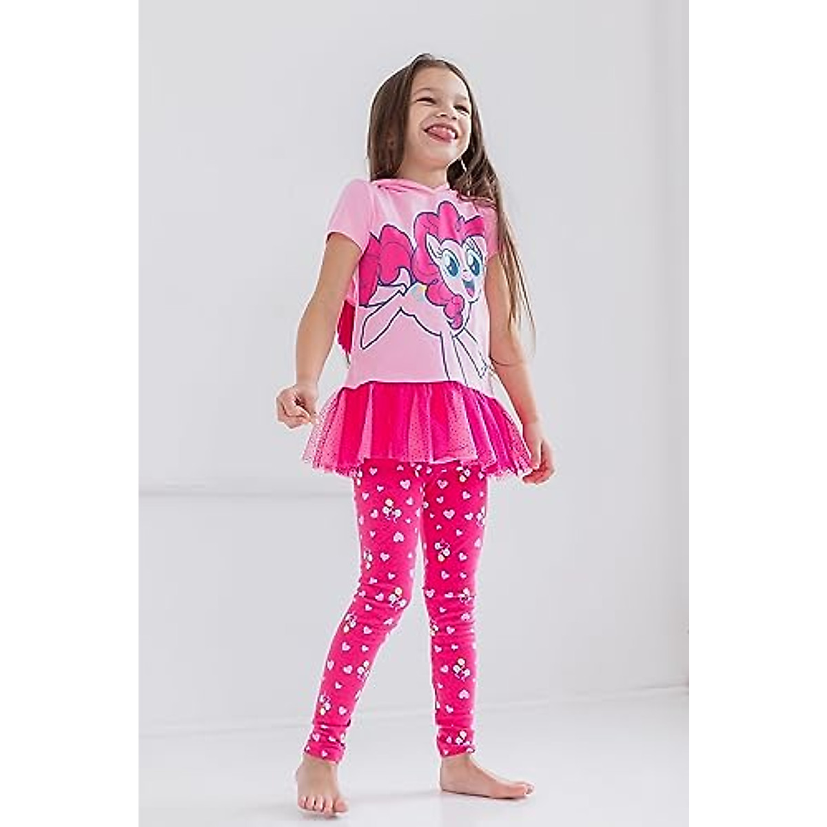 My Little Pony Pinkie Pie Little Girls Cosplay T-Shirt and Leggings 7-8