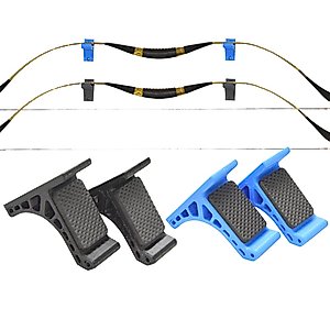 Wall-mounted Bow Rack Bow Display Wall Hanger Longbow Wall Rack Wall Mount Storage Rack to Display Your Bow for Recurve Bow Traditional Longbow (Black)