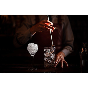 Cocktail Mixing Glass with Seamless and Handblown Construction - Old Fashioned Bar Mixer Glass - Plain Design