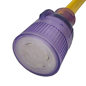 Parkworld Generator 4-Prong 30amp Flat Extension Cord for Transfer Switch and EV Charger, NEMA L14-30P to L14-30R Female with Lighted. (50FT)