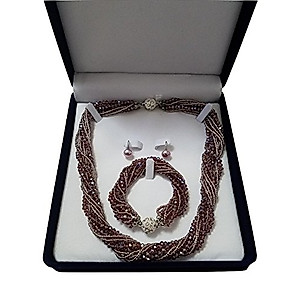 JM Future Gift Box for Jewelry, Necklace, Earring and Bracelet, X-Large, Navy