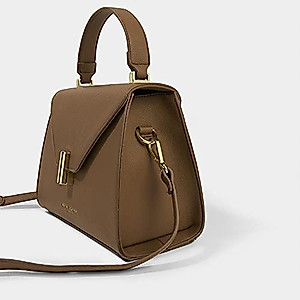 KATIE LOXTON Casey Womens Medium Sustainable Style Convertible Strap Top Handle Shoulder Bag Brown