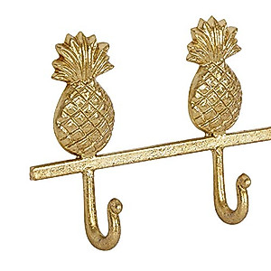 Deco 79 Rack Wall Hook, S/2 13", 23" W, Gold