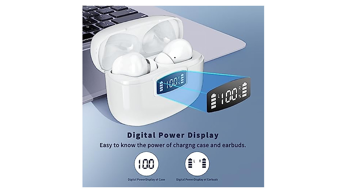 Wireless Earbuds with Noise Cancelling & Touch Control