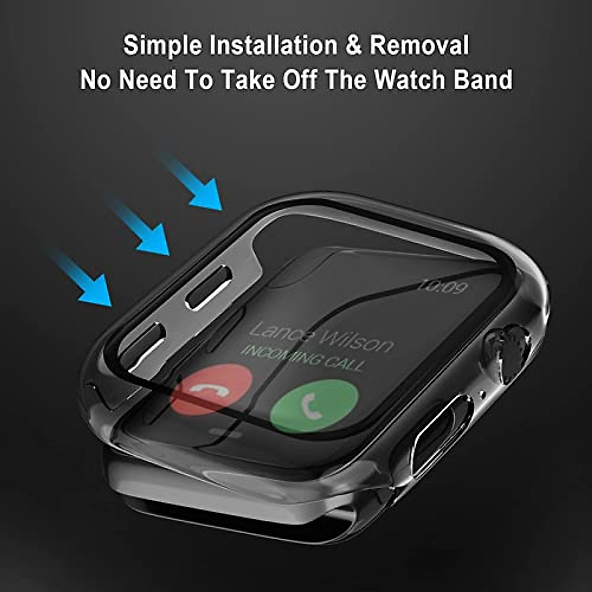 Sobrilli 4 Pack Case Tempered Glass Screen Protector Compatible with iWatch 38mm Series 3/2/1, Hard PC Bumper Case Protective Cover Frame Compatible with iWatch 38mm (Black/Rose Gold/Silver/Clear)