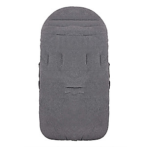 RUIXIA Winter Warm Thick Fleece Baby Stroller Sleeping Bag Detachable Universal Waterproof Toddlers Bunting Bag Double Zipper Closure Windshield Footmuff Newborn Infants Swaddle Blanket Pram Wrap