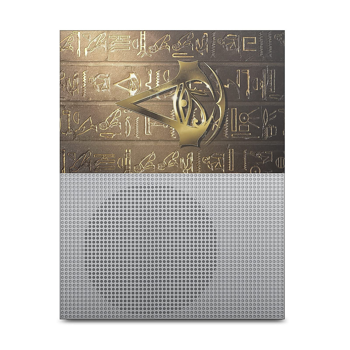 Head Case Designs Officially Licensed Assassin's Creed Logo 3D Heiroglyphics Origins Graphics Matte Vinyl Sticker Gaming Skin Decal Cover Compatible With Xbox One S Console and Controller Bundle