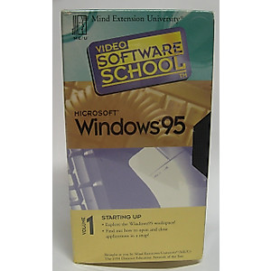 Video Software School Microsoft Windows 95 Training Program 3 VHS Tapes Set Video Instruction Course